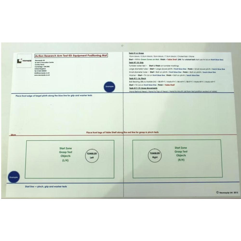 Neurological Action Research Arm Test Kit ARAT Test 神經動作研究手臂測驗套件 - Fu ...