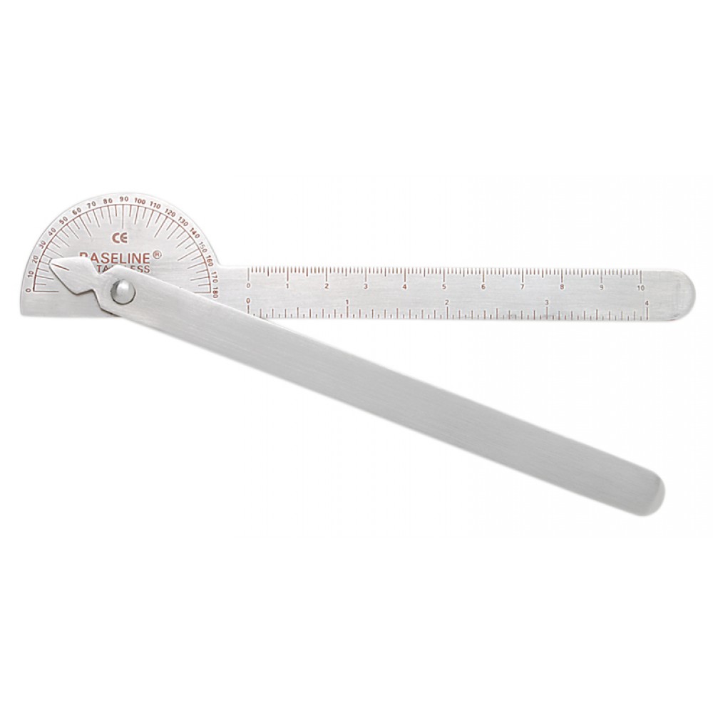 Baseline Metal Goniometer - 180 Degree Range - 6 inch Legs - Robinson ...