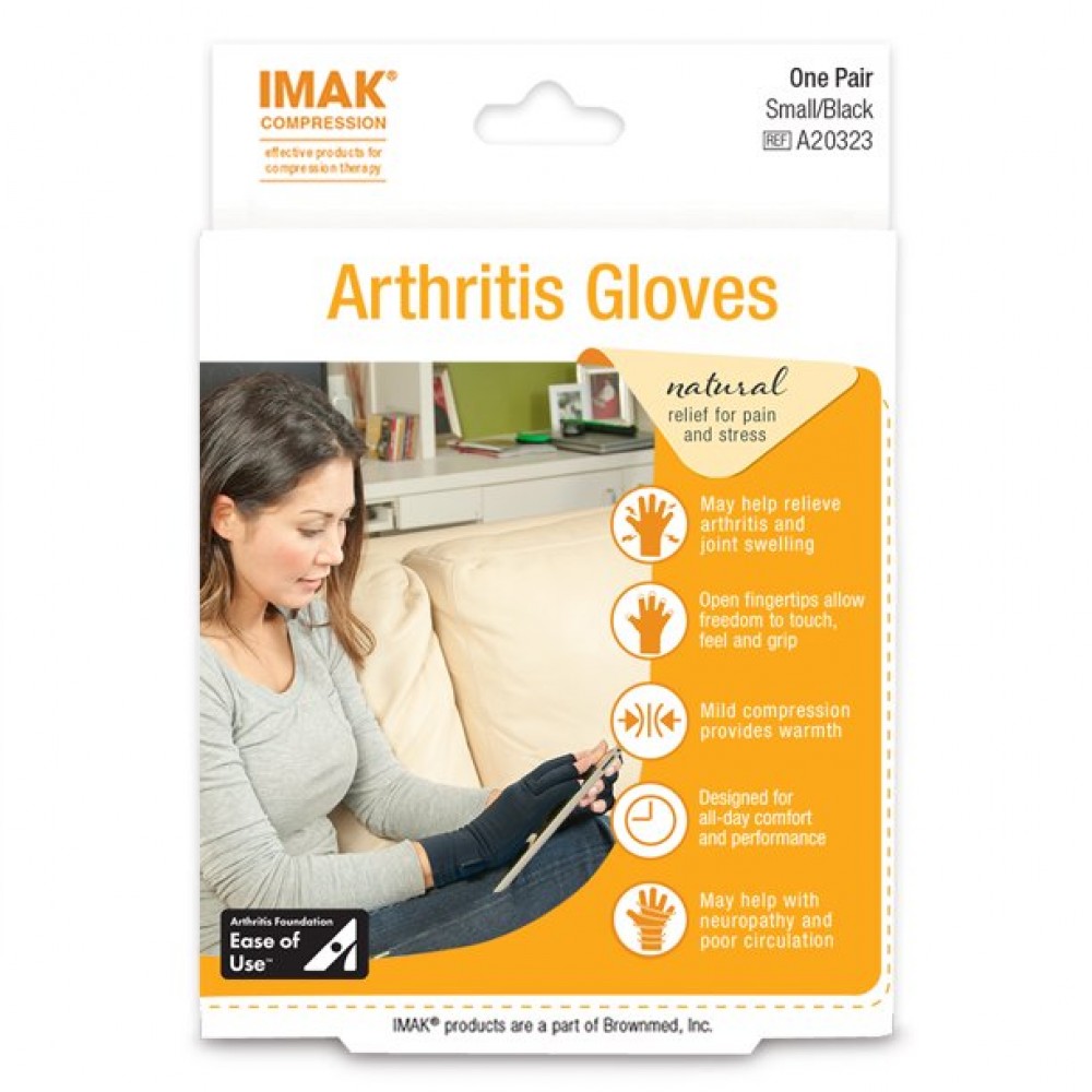 IMAK Compression Arthritis Gloves - Help With Pain & Swelling Joints ...